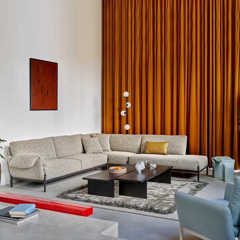 Enna Sofa - Clarity, modesty and sincere design, with elegant metal ...