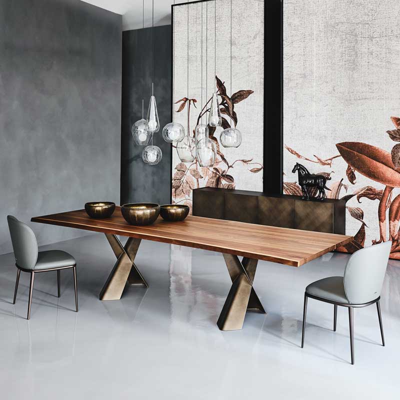 Mad Max Wood Dining Table - Italian Furniture Store - Casanova ...
