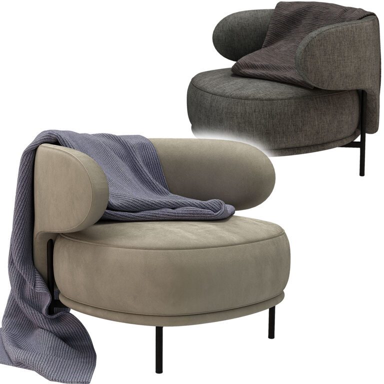 Akiko Lounge Armchair By Gallotti & Radice - Modern Arm...