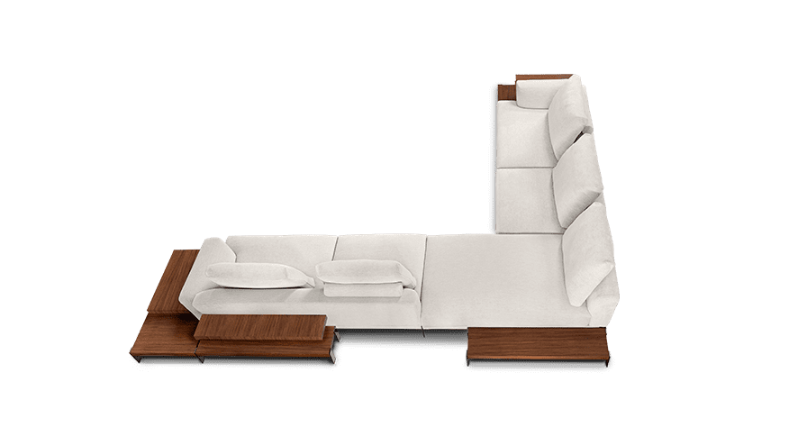 Cloud Infinity Sofa - Modular sofa in non-deformable foam polyurethane ...