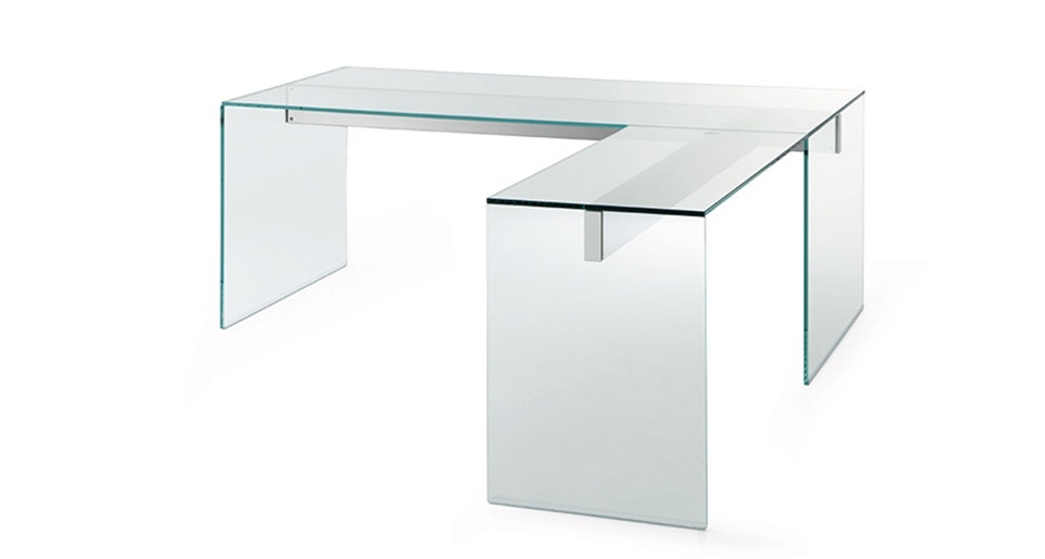 Kepler Office Desk by Porada | Canaletta Walnut Desk | Desk with Two ...