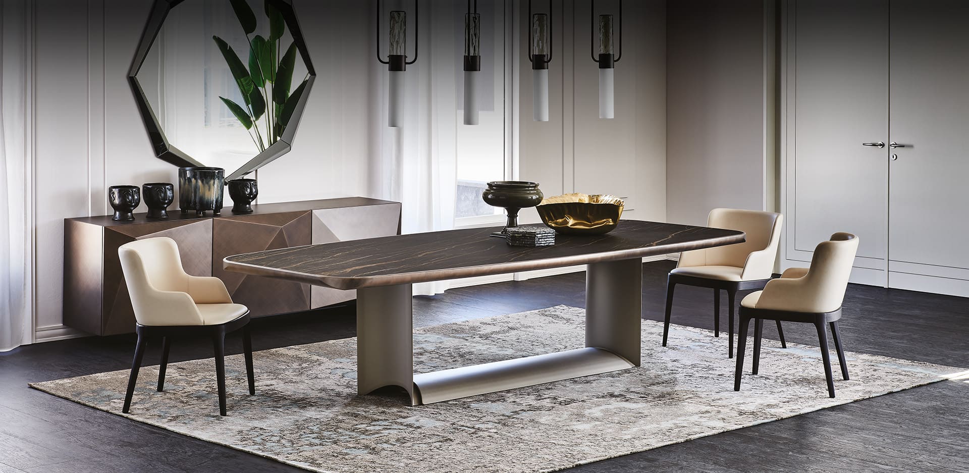 Dragon Keramik Premium Dining Table by Cattelan Italia | Italian Dining ...