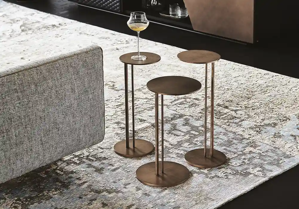 STING Brushed Coffee Table By Cattelan Italia - Modern...