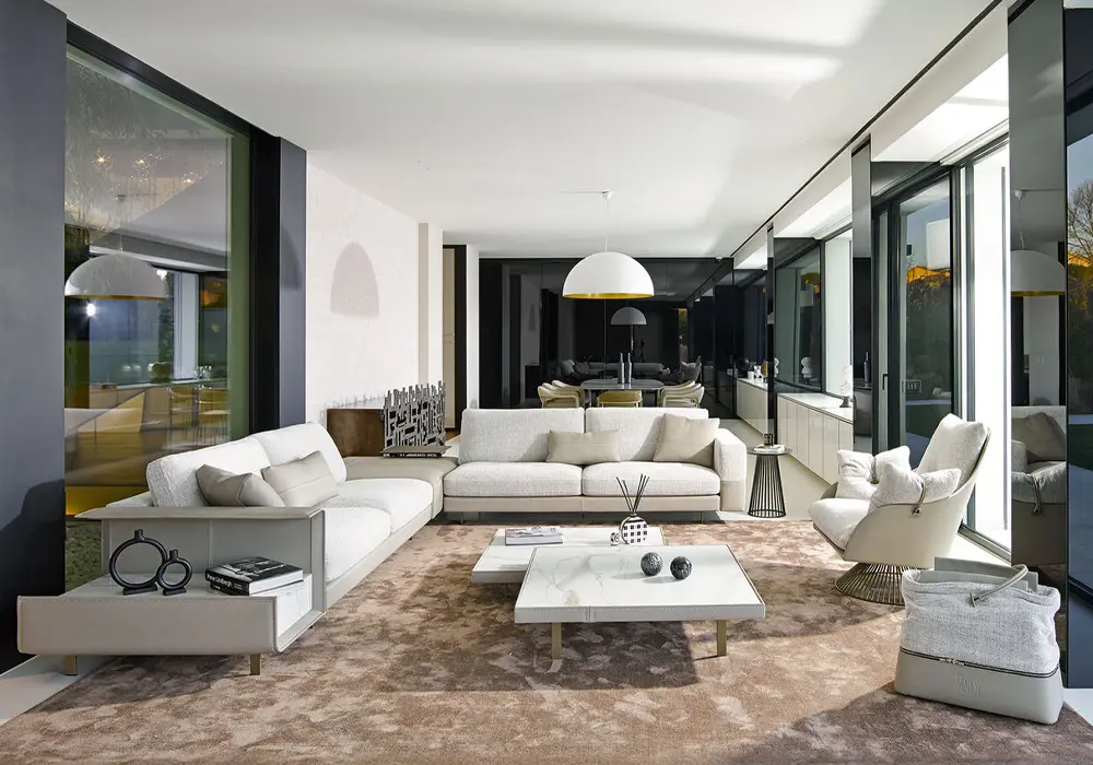 Vincent Sofa by Gamma | Modern Leather Sofa