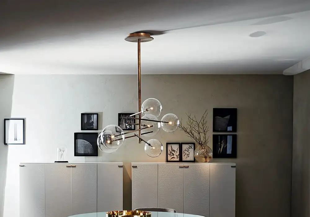 BOLLE SUSPENDING CEILING LIGHT By Gallotti & Radice