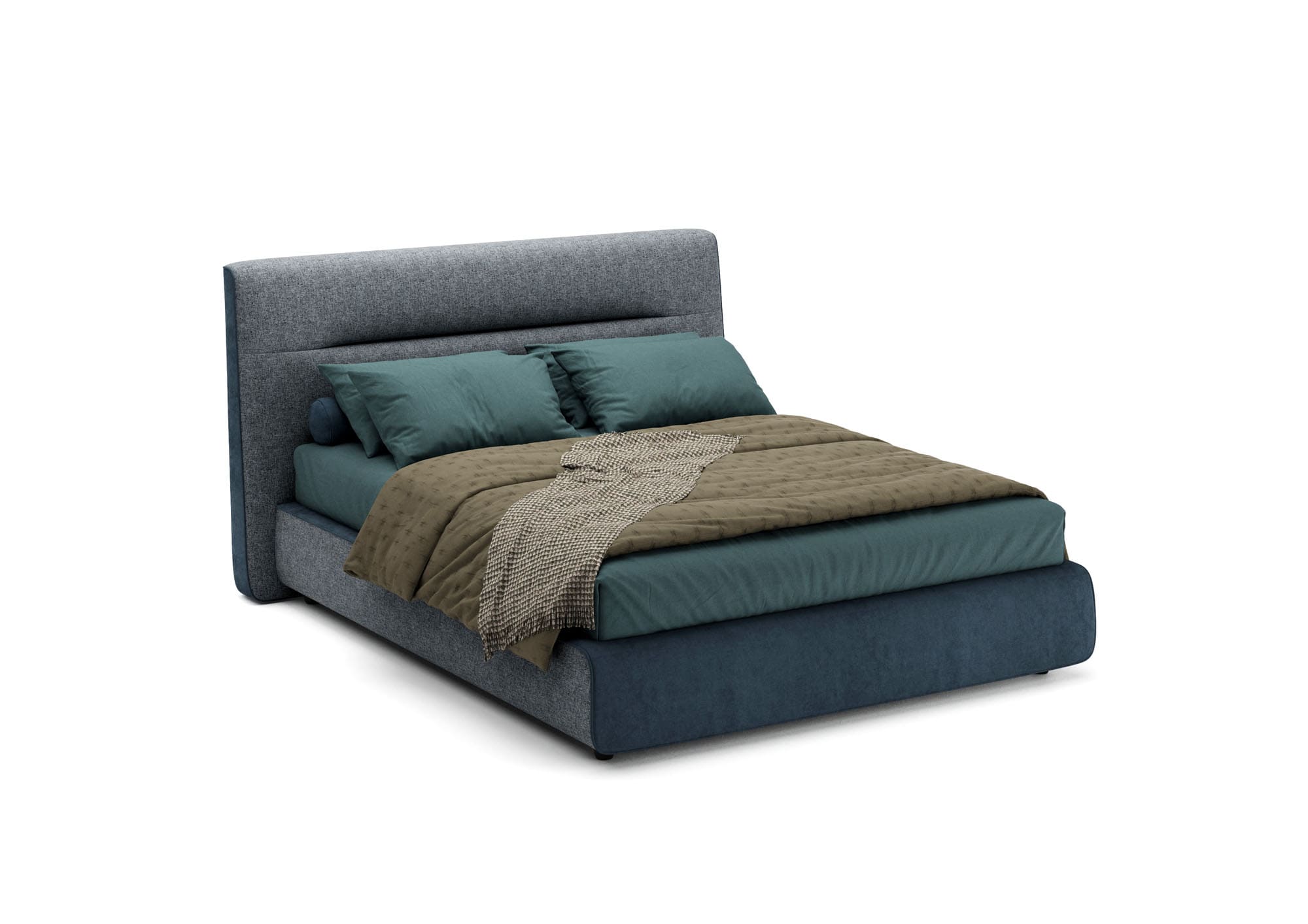 Modern Italian Upholstered Bed Regal by Novaluna | CasaNova Furniture ...