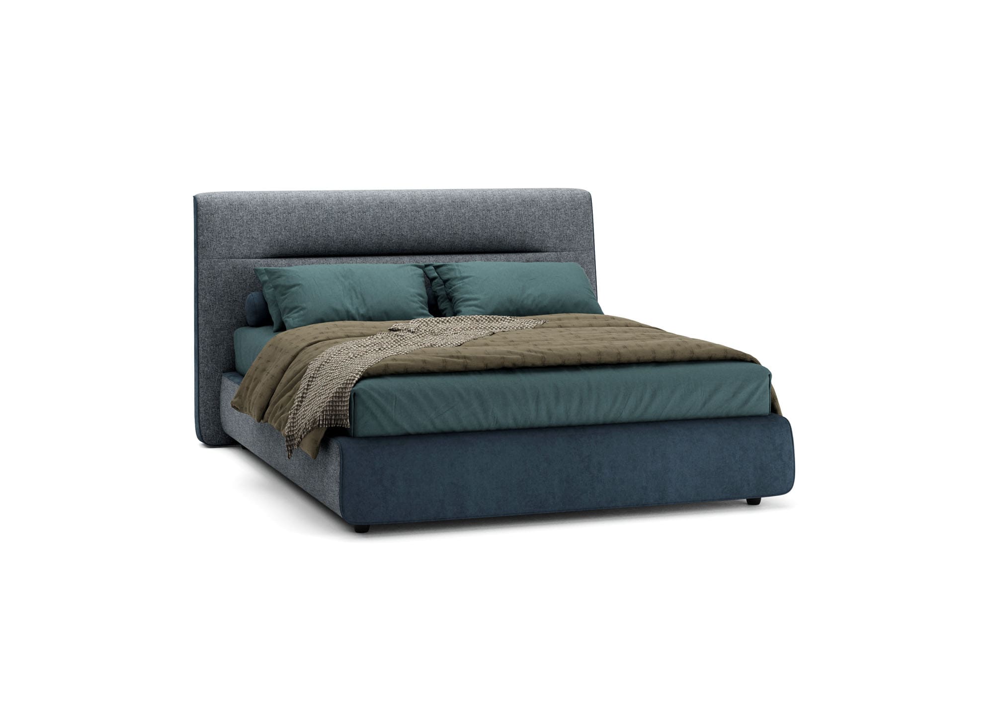 Modern Italian Upholstered Bed Regal by Novaluna | CasaNova Furniture ...