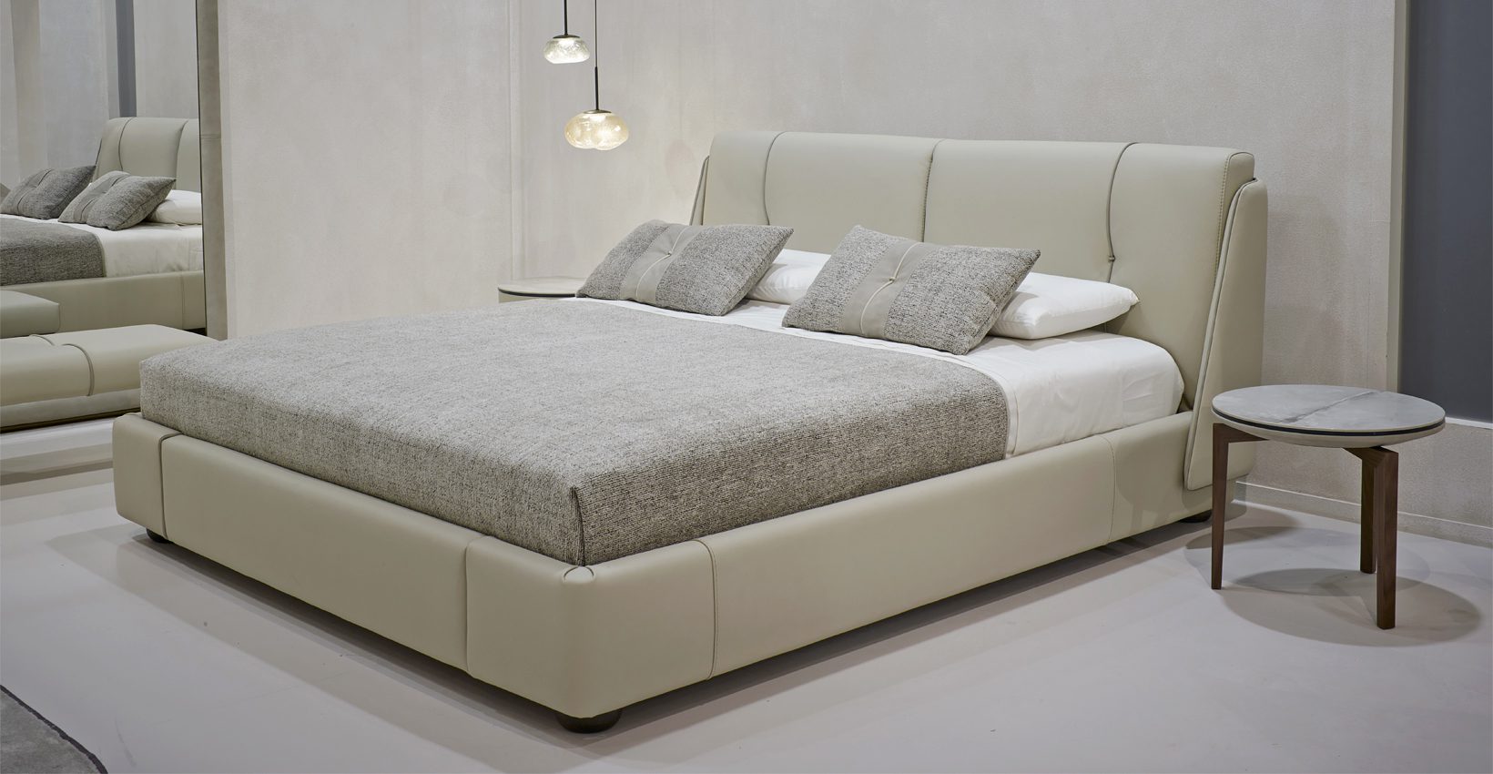 Yoko Night Bed by Gamma | High-end leather upholstered bed | Italian ...