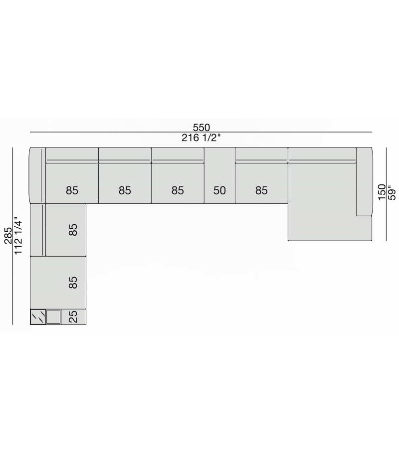 Argo Modular Sofa By Porada - Modern Sofas Porada Dubai...